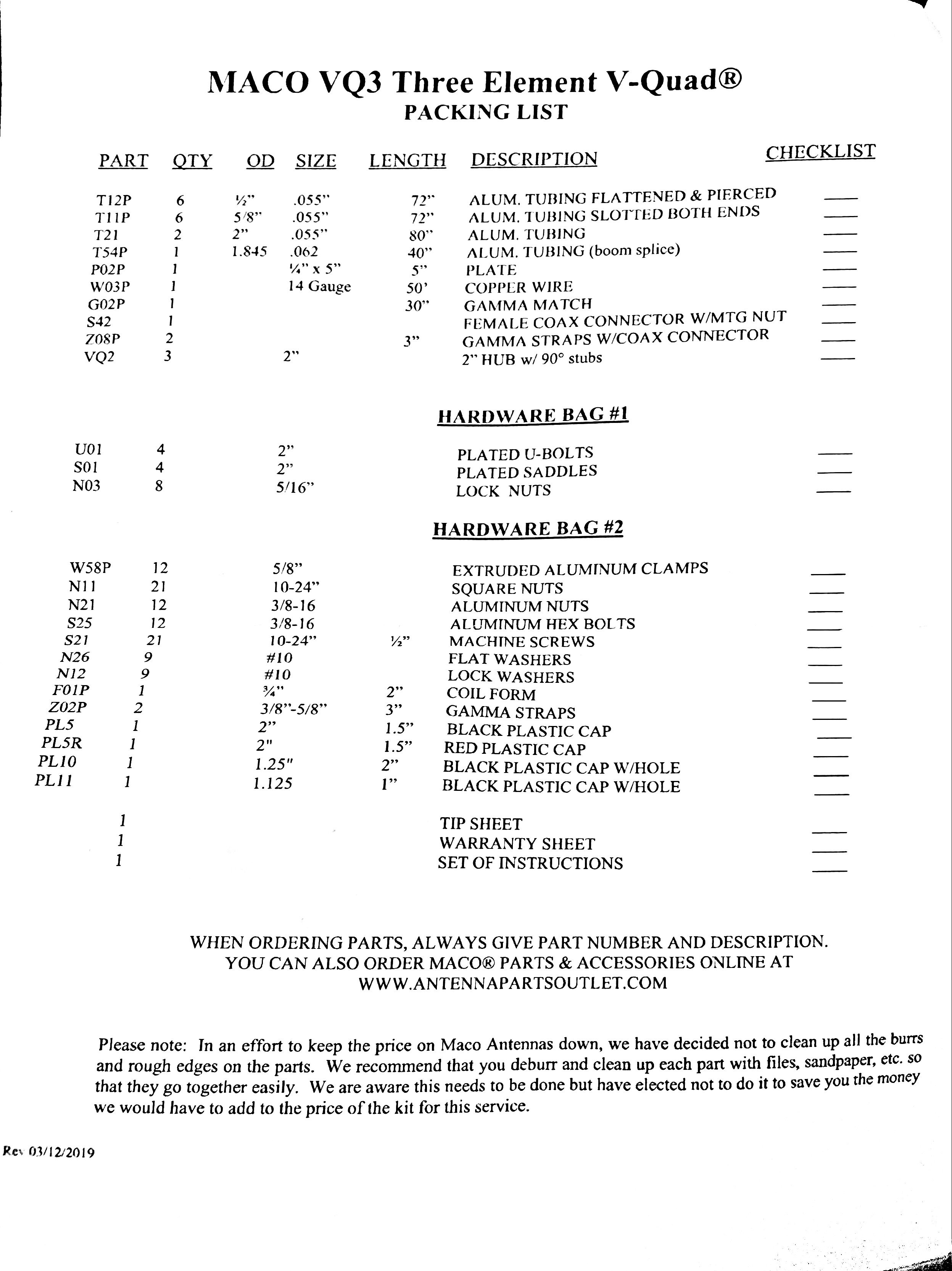 Maco VQ3 V-Quad 11 meter antenna | WorldwideDX Radio Forum